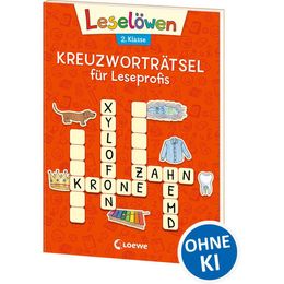 Lesel&ouml;wen Kreuzwortr&auml;tsel f&uuml;r Leseprofis - 2. Klasse (Rotorange)