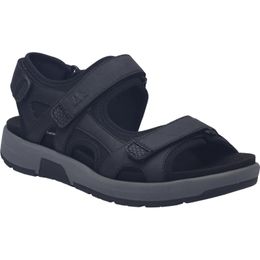 Josef Seibel Herren Sandale "Emeric 06, schwarz", Gr. 40, schwarz, Obermaterial: 100% Rindsleder Leather cow., Schuhe