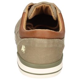 Lerros Herren Sneaker, Gr. 43hellkhaki, Textil, kontrastfarbene Details, Schuhe, Schn&uuml;rschuh, Halbschuh, Freizeitsneaker mit weichem Schaftrand