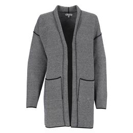 Damen Langstrickjacke Grau