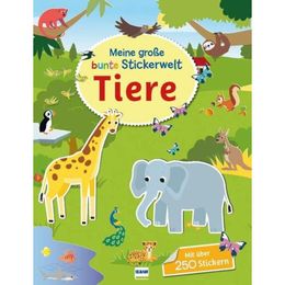 Meine gro&szlig;e bunte Stickerwelt - Tiere