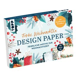 Design Paper A5 Frohe Weihnachten. Mit Handlettering-Grundkurs