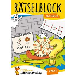 R&auml;tselblock ab 8 Jahre, Band 1, A5-Block