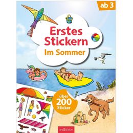 Erstes Stickern - Im Sommer