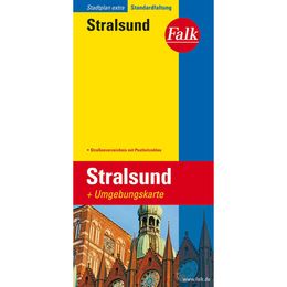 Falk Stadtplan Extra Standardfaltung Stralsund 1:17 500
