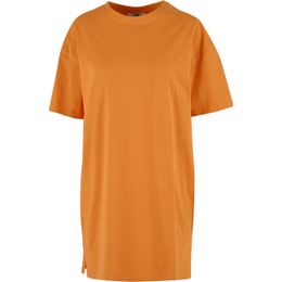 DEF Damen Shirtkleid "DEF DEF Mini Kleider", orange, Gr. XS, unifarben, 100% Baumwolle, Kleider