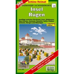 Insel R&uuml;gen Radwander- und Wanderkarte 1 : 50 000