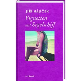 Vignetten mit Segelschiff
