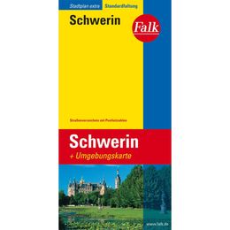 Falk Stadtplan Extra Standardfaltung Schwerin 1:20 000
