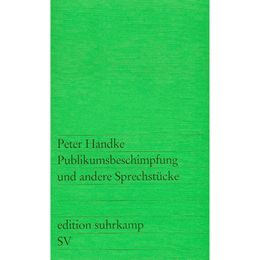 Publikumsbeschimpfung und andere Sprechst&uuml;cke