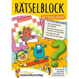 R&auml;tselblock ab 7 Jahre, Band 3