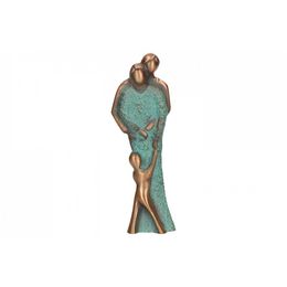 Bronzefigur Eltern mit Kind 14,5 cm (1 St&uuml;ck)
