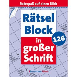 R&auml;tselblock in gro&szlig;er Schrift 126 (5 Exemplare &agrave; 2,99 EUR)