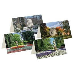 8er-Set Briefkarten &raquo;Vier Jahreszeiten im Tempelgarten&laquo;