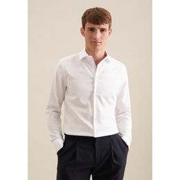 Seidensticker Herren Businesshemd "Schwarze Rose", wei&szlig;, Gr. 42, Strukturmuster, unifarben, 100% Baumwolle, Hemden, Slim 1/1 Kentkragen Struktur