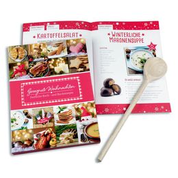 Weihnachts-Set - Rezeptbuch mit Kochl&ouml;ffel