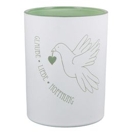 Windlicht "Glaube - Liebe - Hoffnung" 12,5 cm