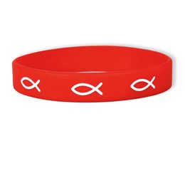 Bekenntnis-Armband &raquo;Ichthys-rot&laquo;