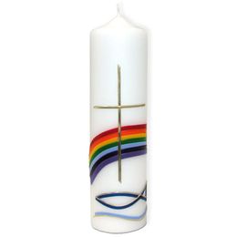 Kerze - Regenbogen Fisch
