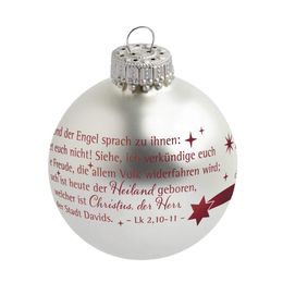 Christbaumkugel Und der Engel sprach