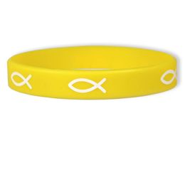 Bekenntnis-Armband &raquo;Ichthys-gelb&laquo;