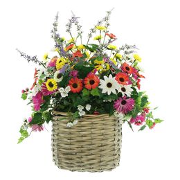 Blumengesteck im Korb