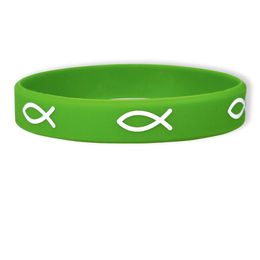 Bekenntnis-Armband &raquo;Ichthys-gr&uuml;n&laquo;