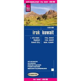 Reise Know-How Landkarte Irak, Kuwait 1 : 850.000
