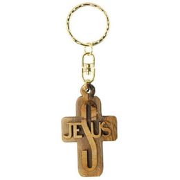 Schl&uuml;sselanh&auml;nger: Kreuz &raquo;Jesus&laquo;