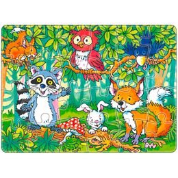 Puzzle &raquo;Tiere des Waldes - Sei beh&uuml;tet&laquo;