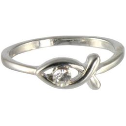 Ring mit Fischmotiv und Stein