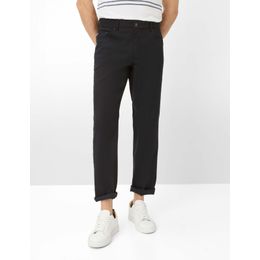 Brax Herren Chinohose "Style COOPER", schwarz, Gr. 36, Web, 67% Leinen, 30% Baumwolle, 3% Elasthan, Hosen