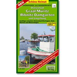 Ostseebad Graal-M&uuml;ritz, Ribnitz-Damgarten und Umgebung Radwander- und Wanderkart...