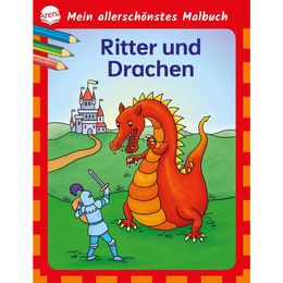 Mein allersch&ouml;nstes Malbuch. Ritter und Drachen