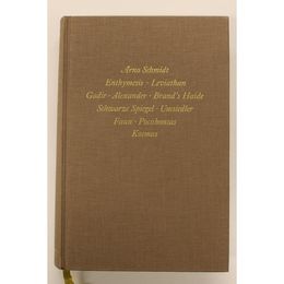 Bargfelder Ausgabe. Werkgruppe I. Romane, Erz&auml;hlungen, Gedichte, Juvenilia
