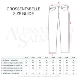 Herren Slim-fit-Jeans "ASLuca", blau, Gr. 31, Alessandro Salvarini, Destroyed-Effekte, leichte Abriebeffekte, Denim/Jeans, Obermaterial: 98%