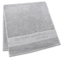 Dusch- und Badetuch &raquo;Du bist wertvoll&laquo;