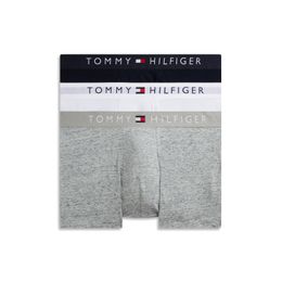 Herren Trunk "3P TRUNK WB", Tommy Hilfiger Underwear, Gr. M, grau, Jersey, Obermaterial: 95% Baumwolle, 5% Elasthan, Unterhosen, mit Logobund