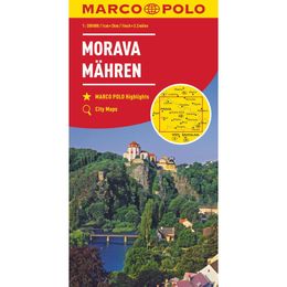 MARCO POLO Karte Tschechien 02 M&auml;hren 1:200 000
