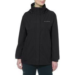 Outdoorjacke Vaude "WOMEN'S ESCAPE LIGHT JACKET", Damen, Gr. 48, schwarz, Web, Obermaterial: 100% Polyester, normal, elastischer Bund mit verstellbarem Klettverschluss, Jacken Outdoorjacke, sportlicher Stil, wasserdicht, winddicht, atmungsaktiv, &Uuml;bergangsjacke