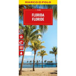 MARCO POLO Reisekarte Florida 1:750.000