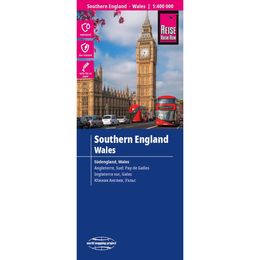 Reise Know-How Landkarte S&uuml;dengland, Wales (1:400.000)