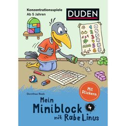 Mein Miniblock mit Rabe Linus - Konzentrationsspiele