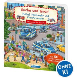 Suche und finde! Polizei, Feuerwehr und Krankenwagen