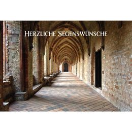 Gl&uuml;ckwunschkarte zu Priesterjubil&auml;um - Herzliche Segensw&uuml;nsche (3 St&uuml;ck)