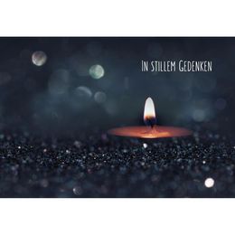 Trauerkarte - In stillem Gedenken (6 St&uuml;ck)