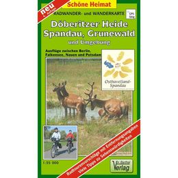 Radwander- und Wanderkarte D&ouml;beritzer Heide, Spandau, Grunewald und Umgebung 1 :...
