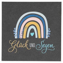 Schiefertafel - Gl&uuml;ck und Segen (1 St&uuml;ck)