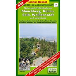 Wander- und Radwanderkarte Naturpark Fichtelgebirge, M&uuml;nchberg, Selb, Wei&szlig;enstad...