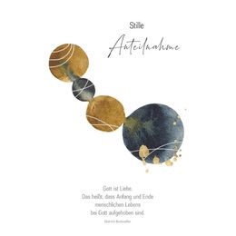 Trauerkarte - Stille Anteilnahme (6 St&uuml;ck)